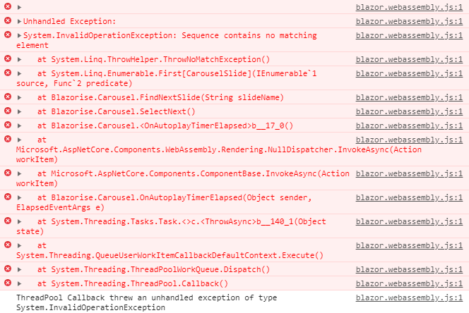 Dynamic carousel not working · Issue #2058 · Megabit/Blazorise · GitHub