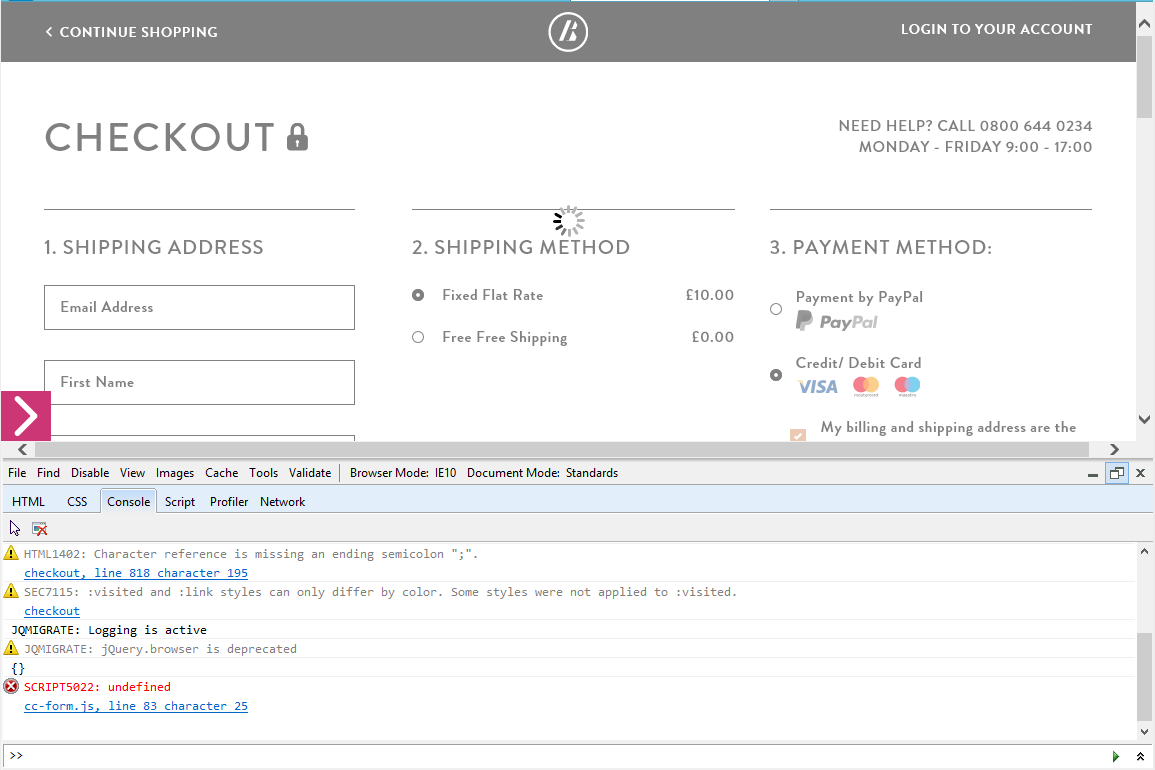Payment method (Braintree) can't be initialised IE10 · Issue #13860 · magento/magento2 · GitHub