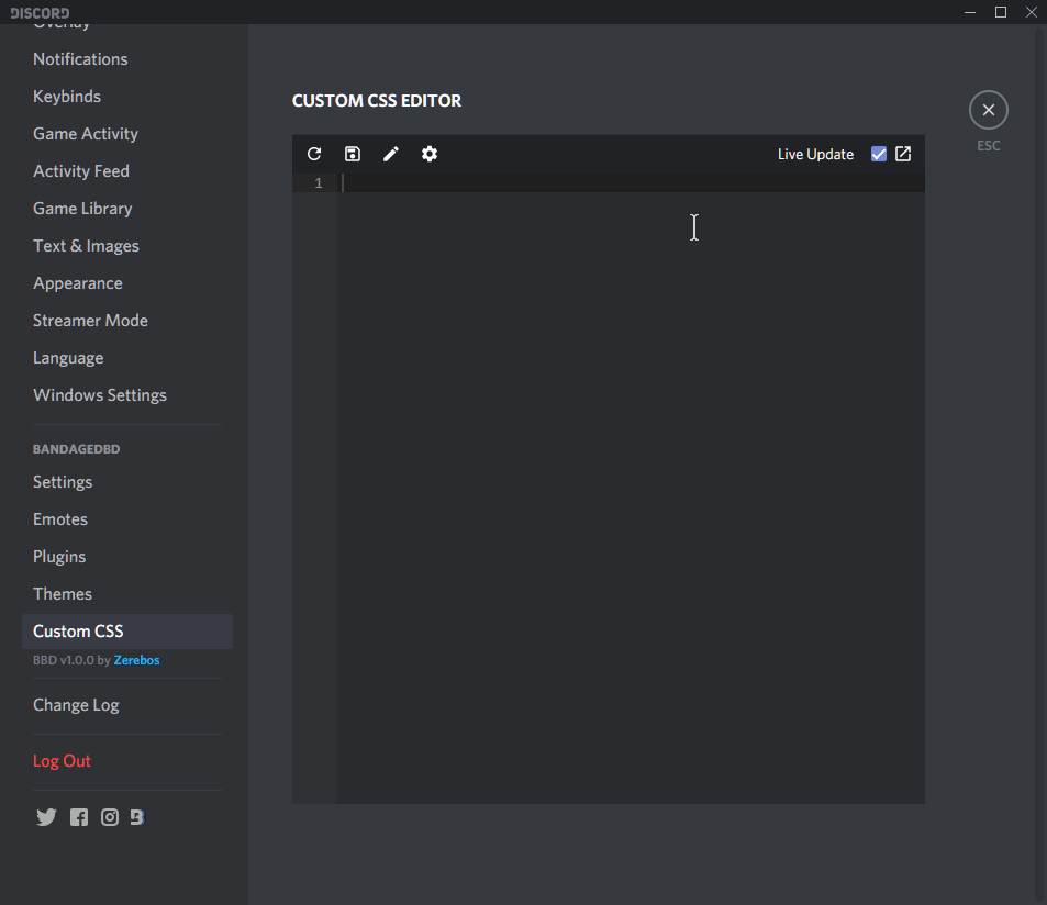 [Bug] [Development] Custom CSS editor can be dragged outside of the window. · Issue #255 ...