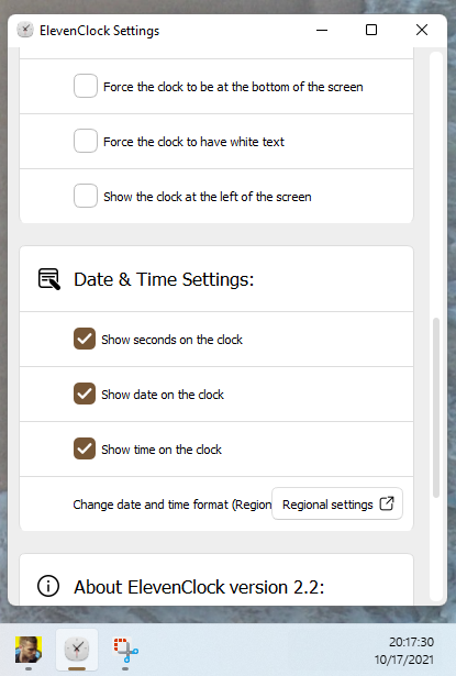 [BUG] Seconds showing on clock even when setting is disabled · Issue #137 · marticliment ...