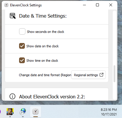 [BUG] Seconds showing on clock even when setting is disabled · Issue #137 · marticliment ...