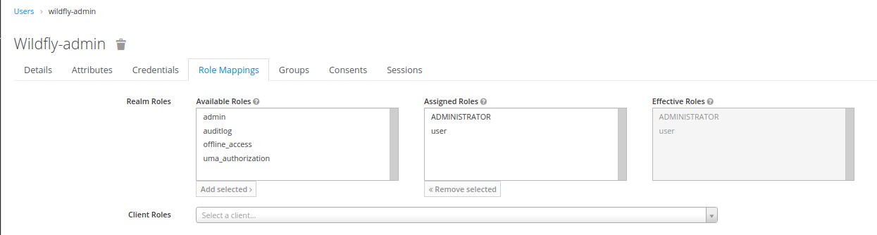 LDAP docker image: provide separate users for keycloak and wildfly administration in default ...