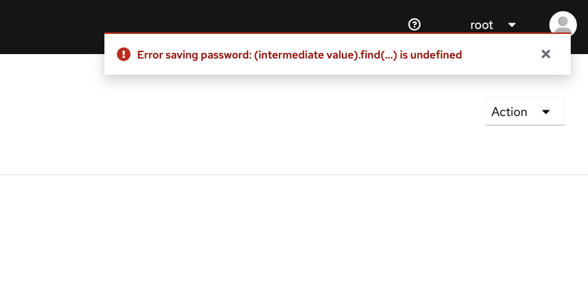 Changing the password of a user backed in LDAP causes: Error saving password: (intermediate ...