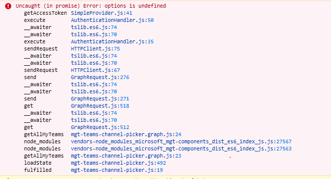 TeamchannelPicker Scopes undefined · Issue #1381 · microsoftgraph/microsoft-graph-toolkit · GitHub
