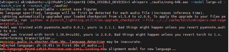 whisperX is not as accurate as faster-whisper for songs, what's the reason? · Issue #465 · m ...