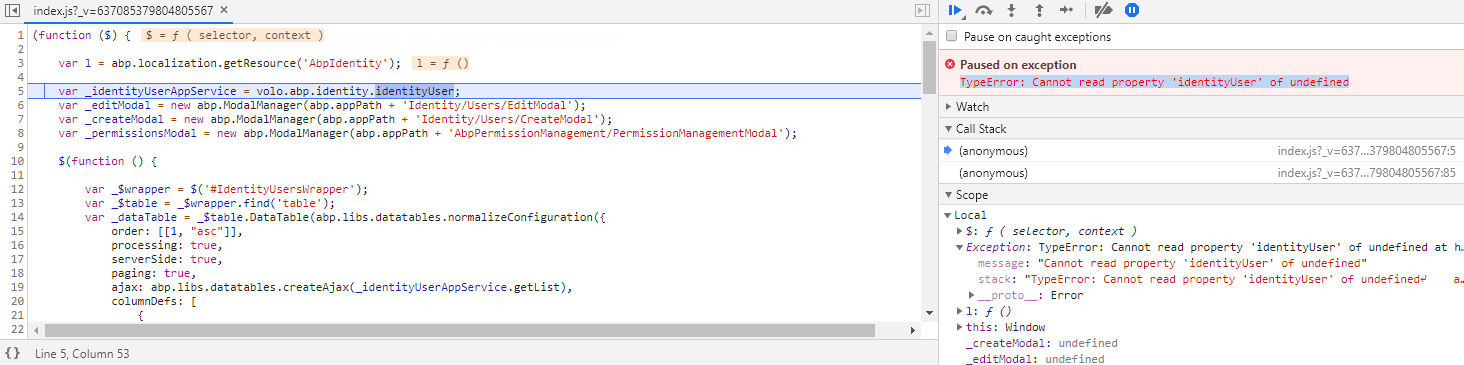 Typeerror Cannot Read Property Identityuser Of Undefined · Issue 