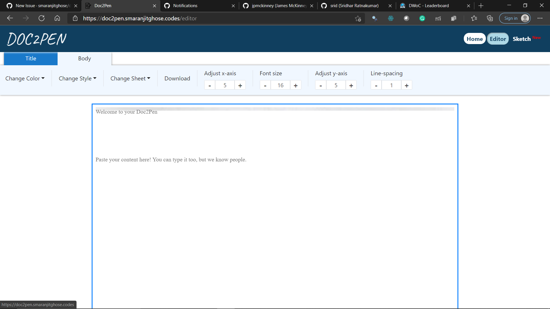 REACT: Unifrom Navbar across all sections · Issue #438 · smaranjitghose/doc2pen · GitHub