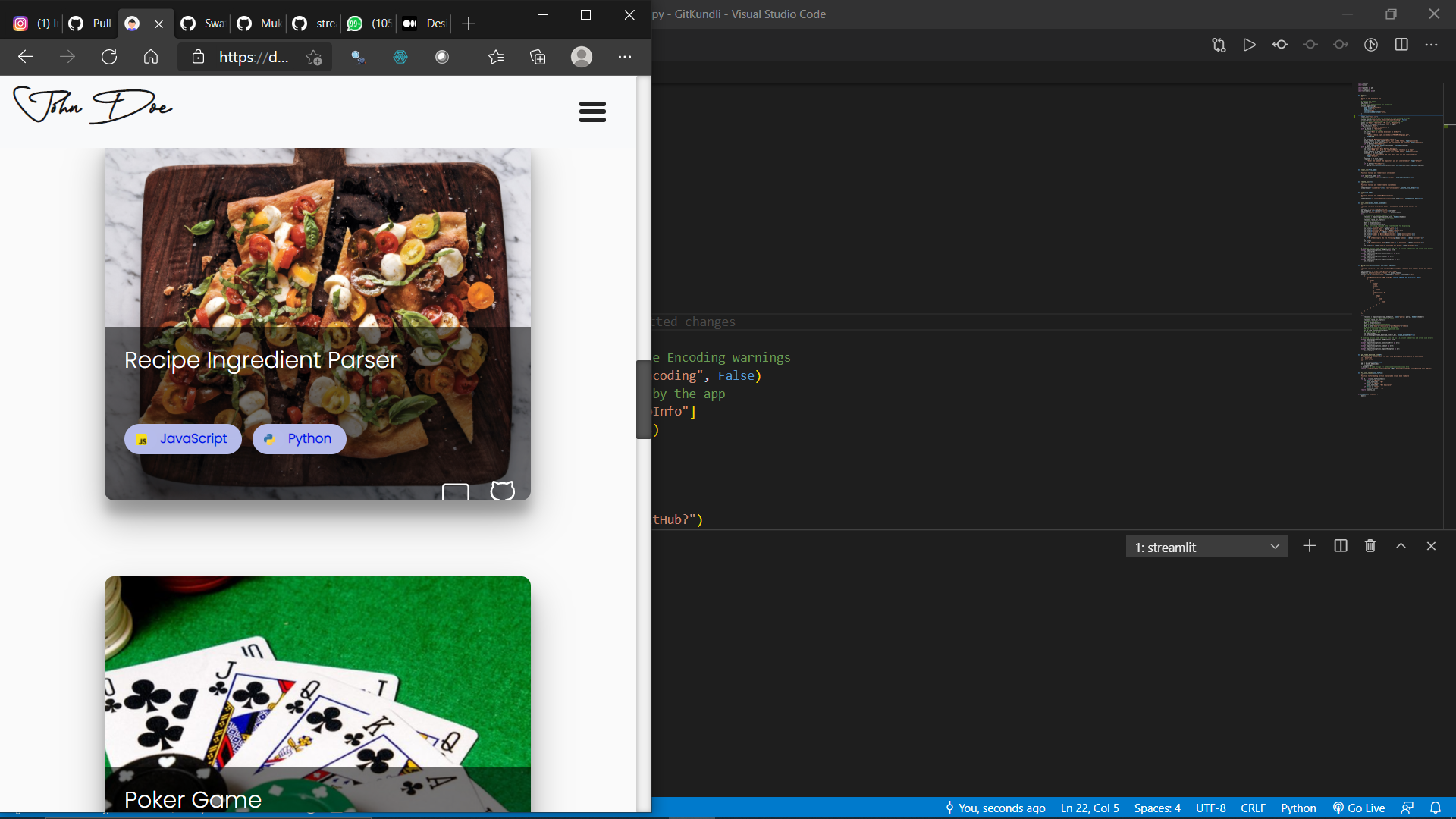 Project Card bug · Issue #598 · smaranjitghose/awesome-portfolio ...