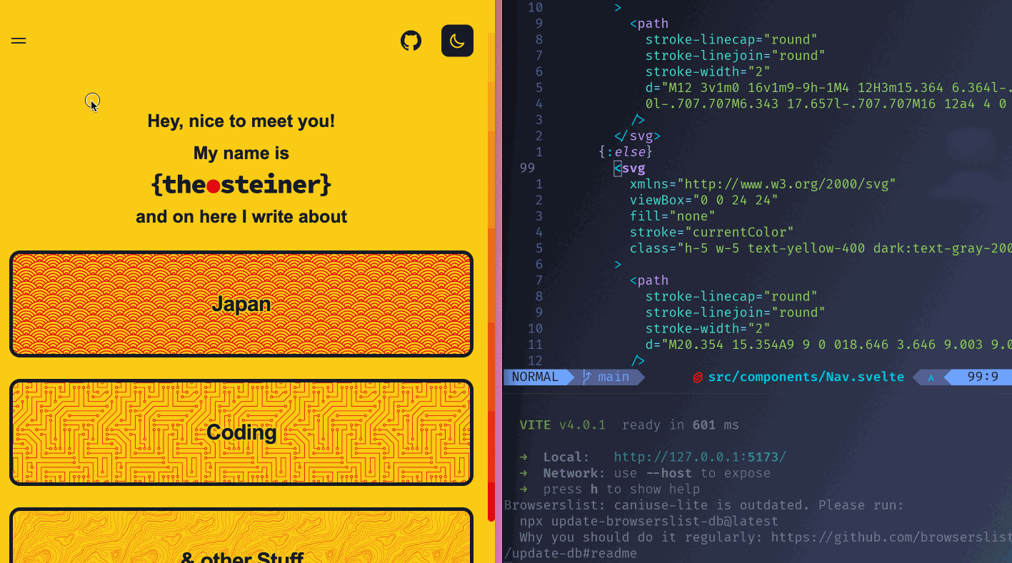 Open Neovim From Your Browser Integrating With Sveltes Inspector · Issue 4 · Theo Steiner