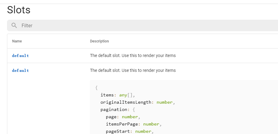 [Bug Report][2.6.10] docs(VDataIterator): wrong slot type · Issue #15786 · vuetifyjs/vuetify ...