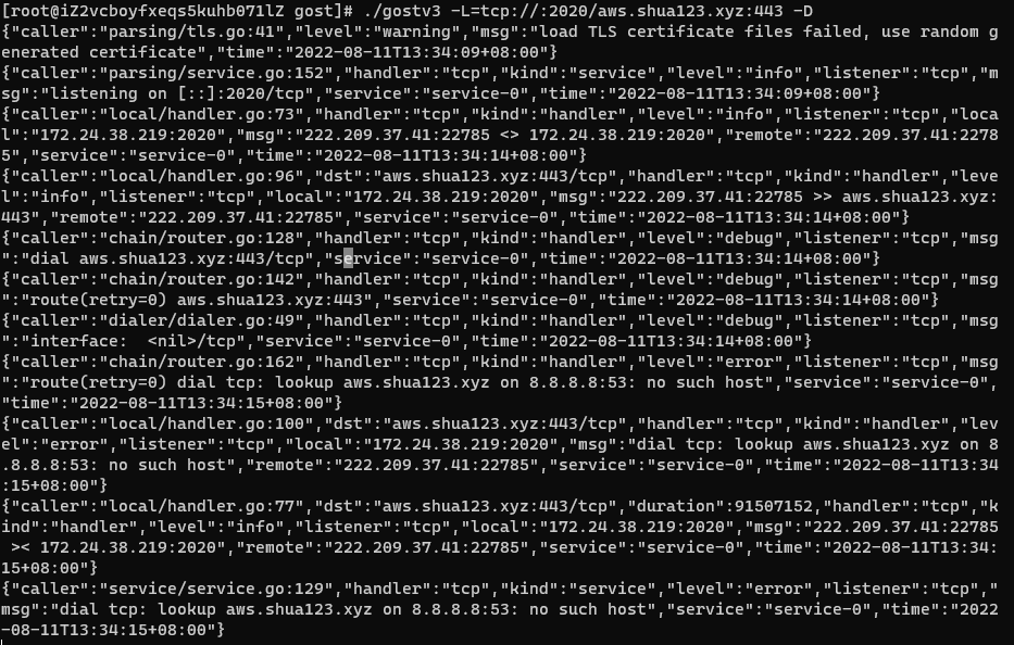 报错no Such Host · Issue 75 · Go Gostgost · Github