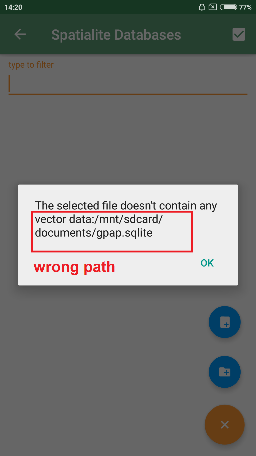 Geopaparazzi does not recognize spatialite vector data · Issue #552 · geopaparazzi/geopaparazzi ...