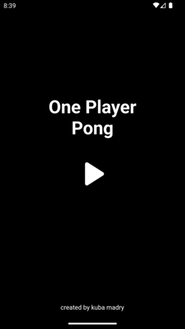 GitHub - muxonn/flutter-pong: Old school Pong for one player made with ...