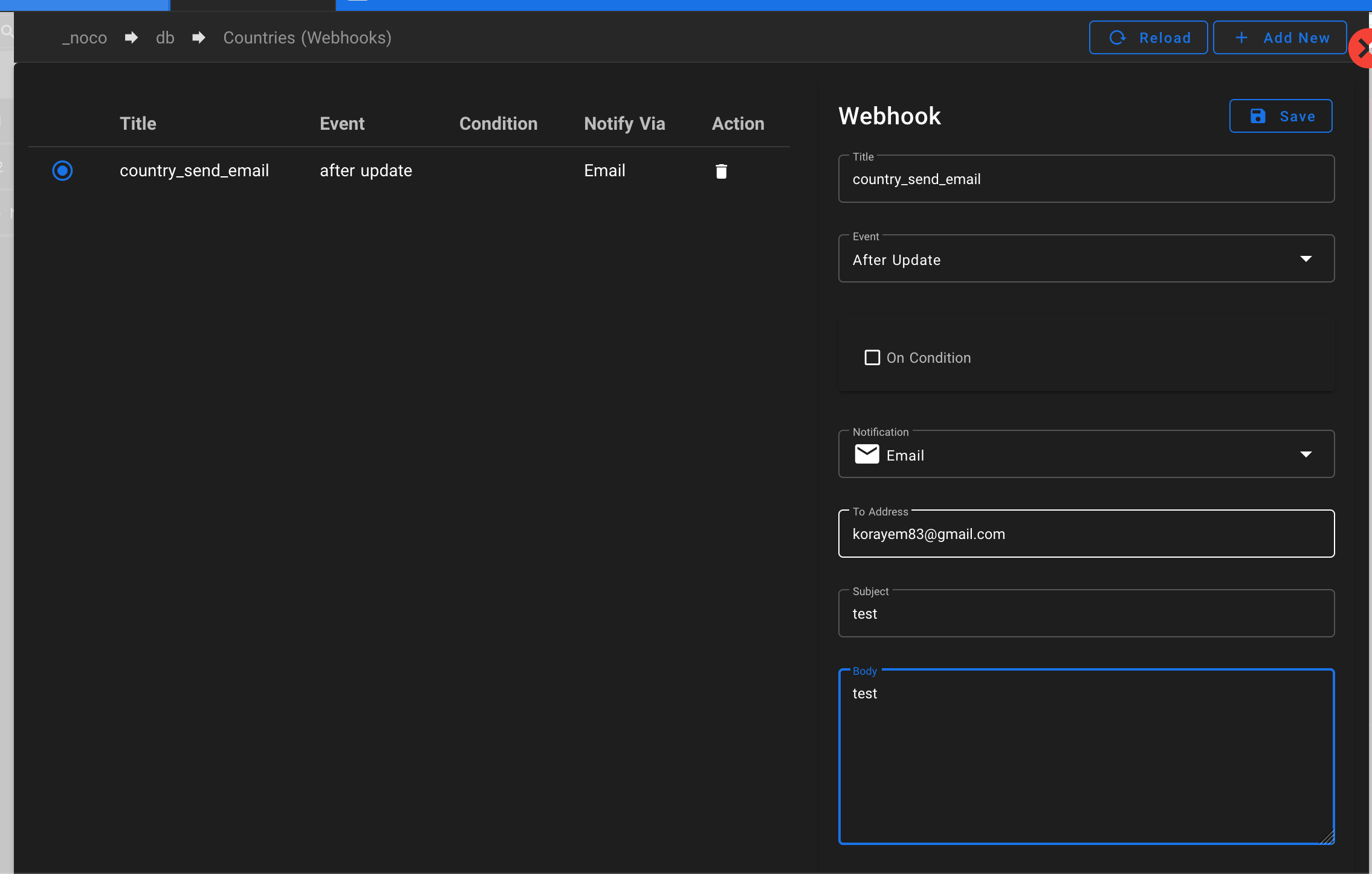 Automations "Send Email" doesn't retain input fields · Issue #866 · nocodb/nocodb · GitHub