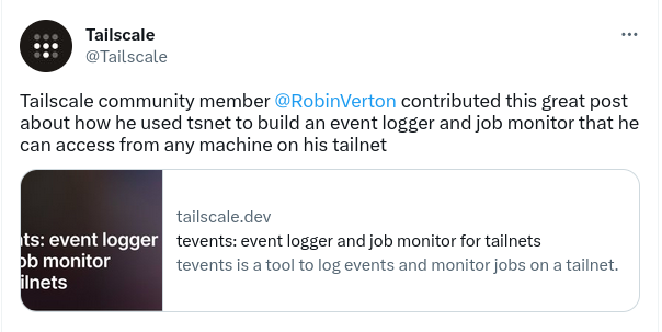 Add Twitter card meta tags to (at least) posts · Issue #107 · tailscale-dev/tailscale-dev · GitHub