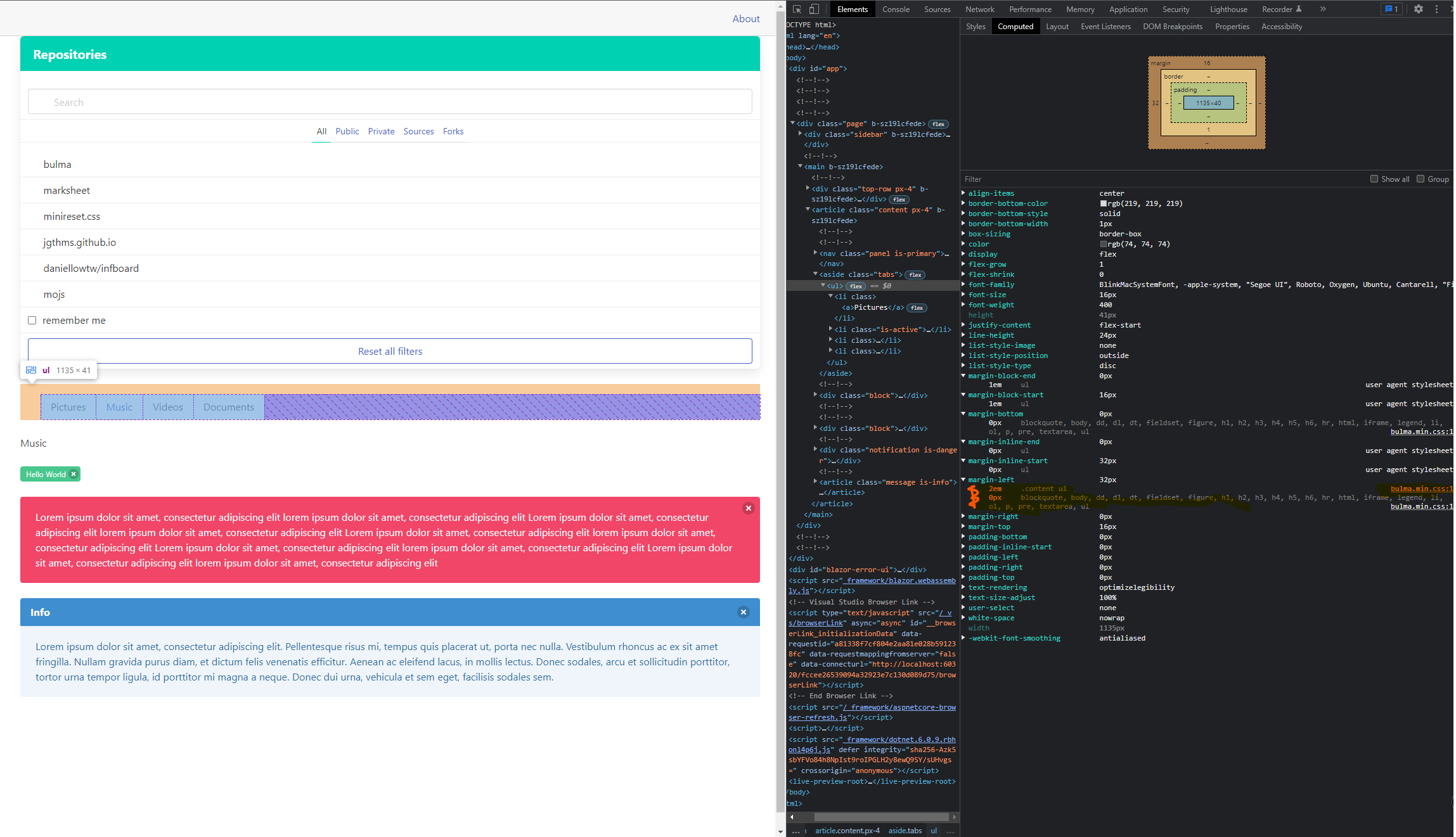 Start margin of 2rem is added on tabs by default · Issue #3573 · jgthms/bulma · GitHub