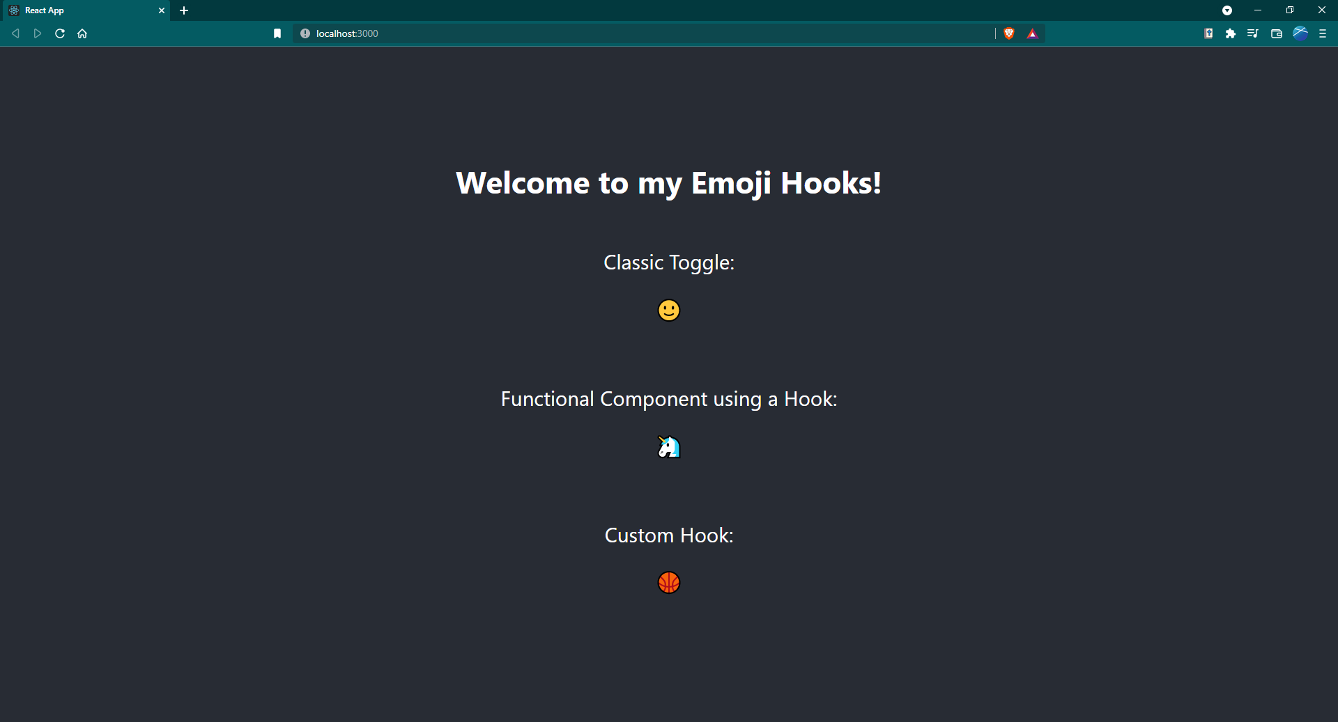 GitHub - mmiller2321/My-Three-React-Emoji-Hooks: This project changes ...