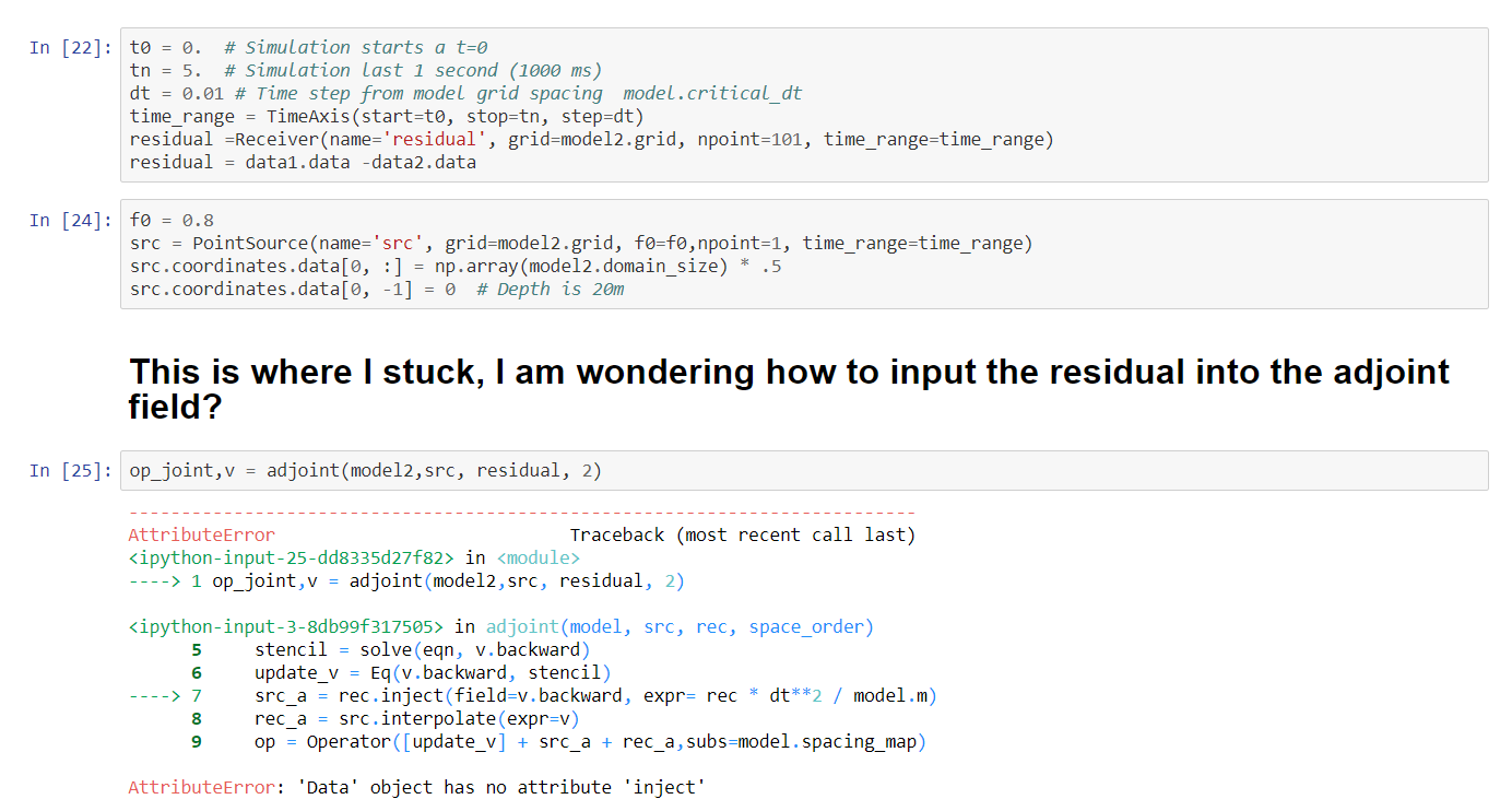'Data' object has no attribute 'inject' (Adjoint Implementation) · Issue #996 · devitocodes ...