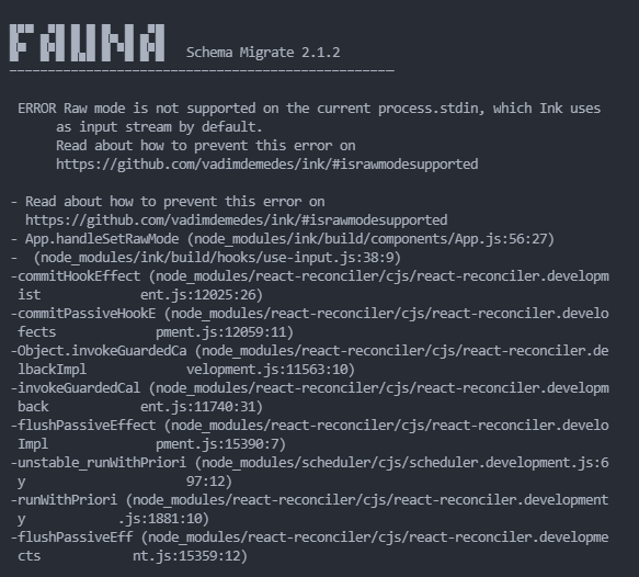 Unable to run commands via exec/execSync · Issue #59 · fauna-labs/fauna ...
