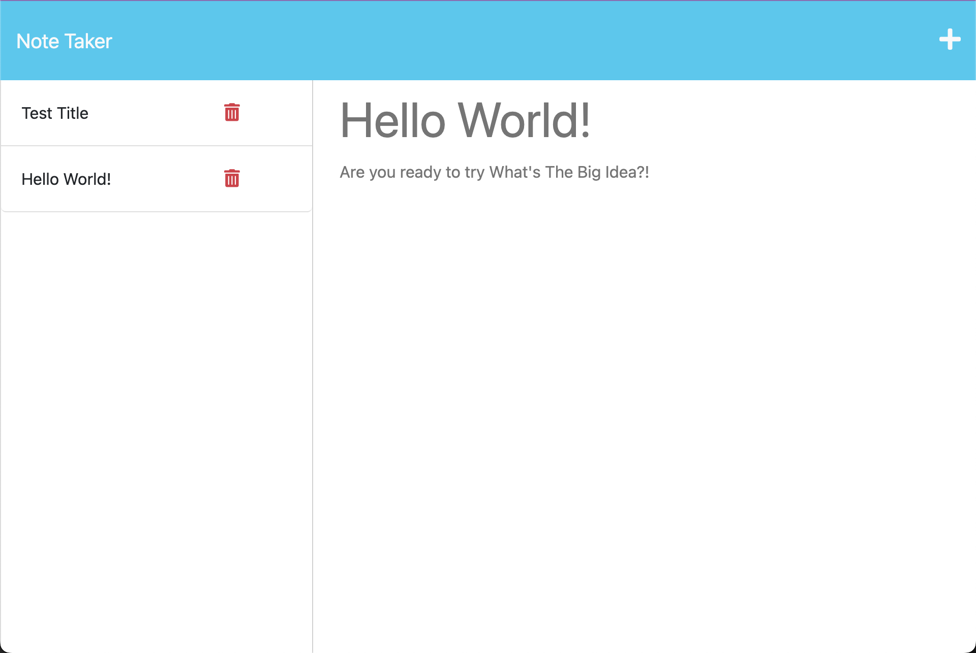 GitHub - ecinematic/whatsthebigidea: Express.js Challenge: Note Taker