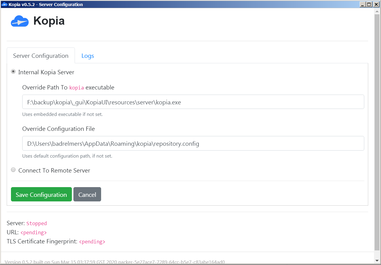 kopia.exe: error: unknown long flag '--config' · Issue #366 · kopia/kopia · GitHub
