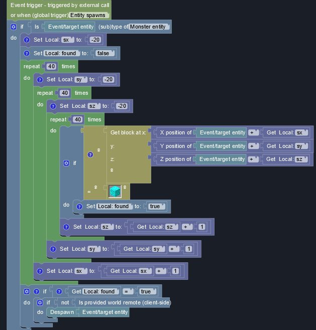 Despawning mobs makes them lose AI and become invincible · Issue #2198 · MCreator/MCreator · GitHub
