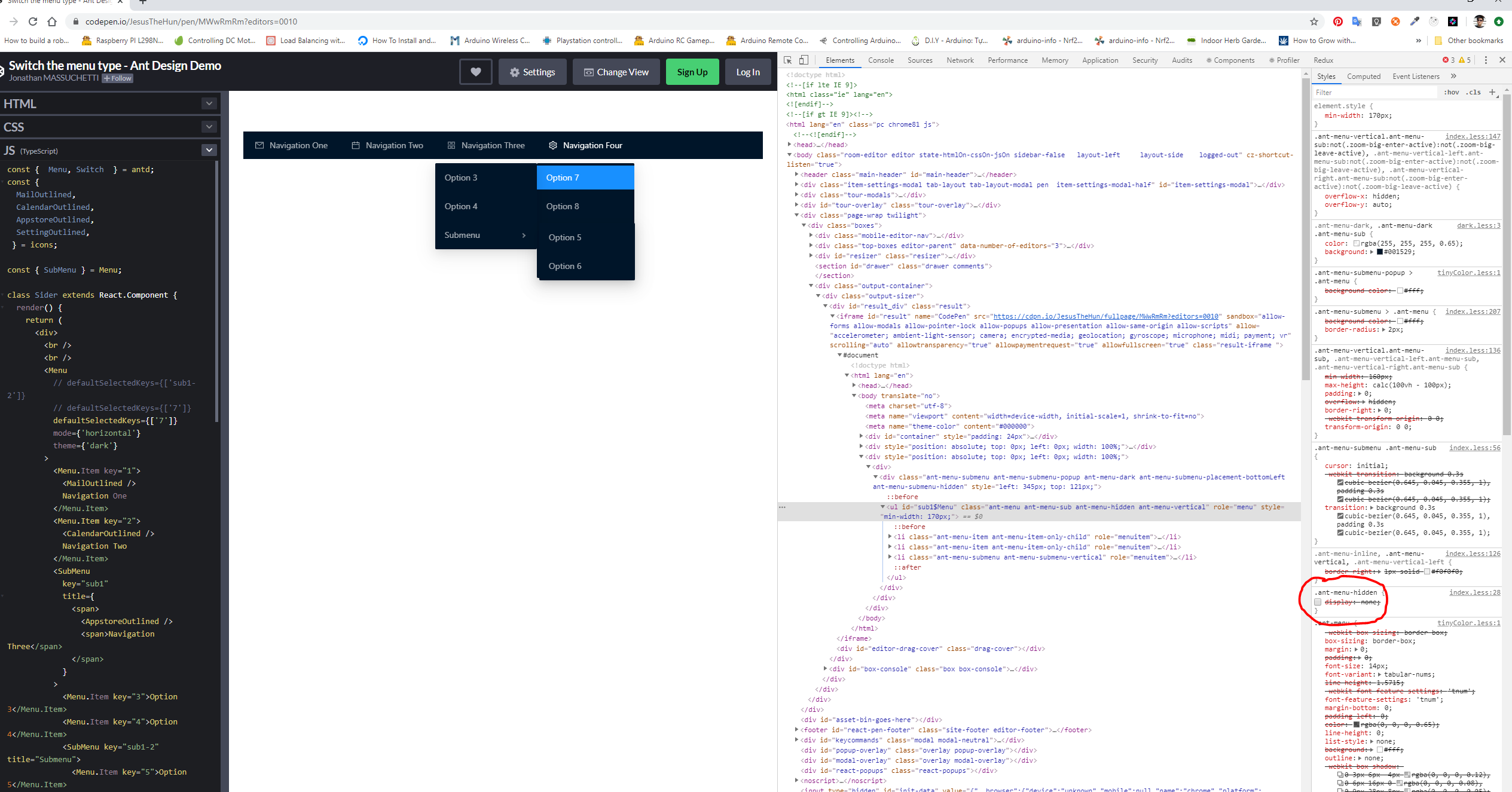 Menu Submenu Should Be Selectable · Issue 22894 · Ant Designant Design · Github