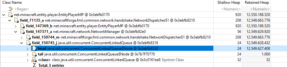 EntityPlayerMP leak in PlayerChunkMapEntry · Issue #4963 · MinecraftForge/MinecraftForge · GitHub