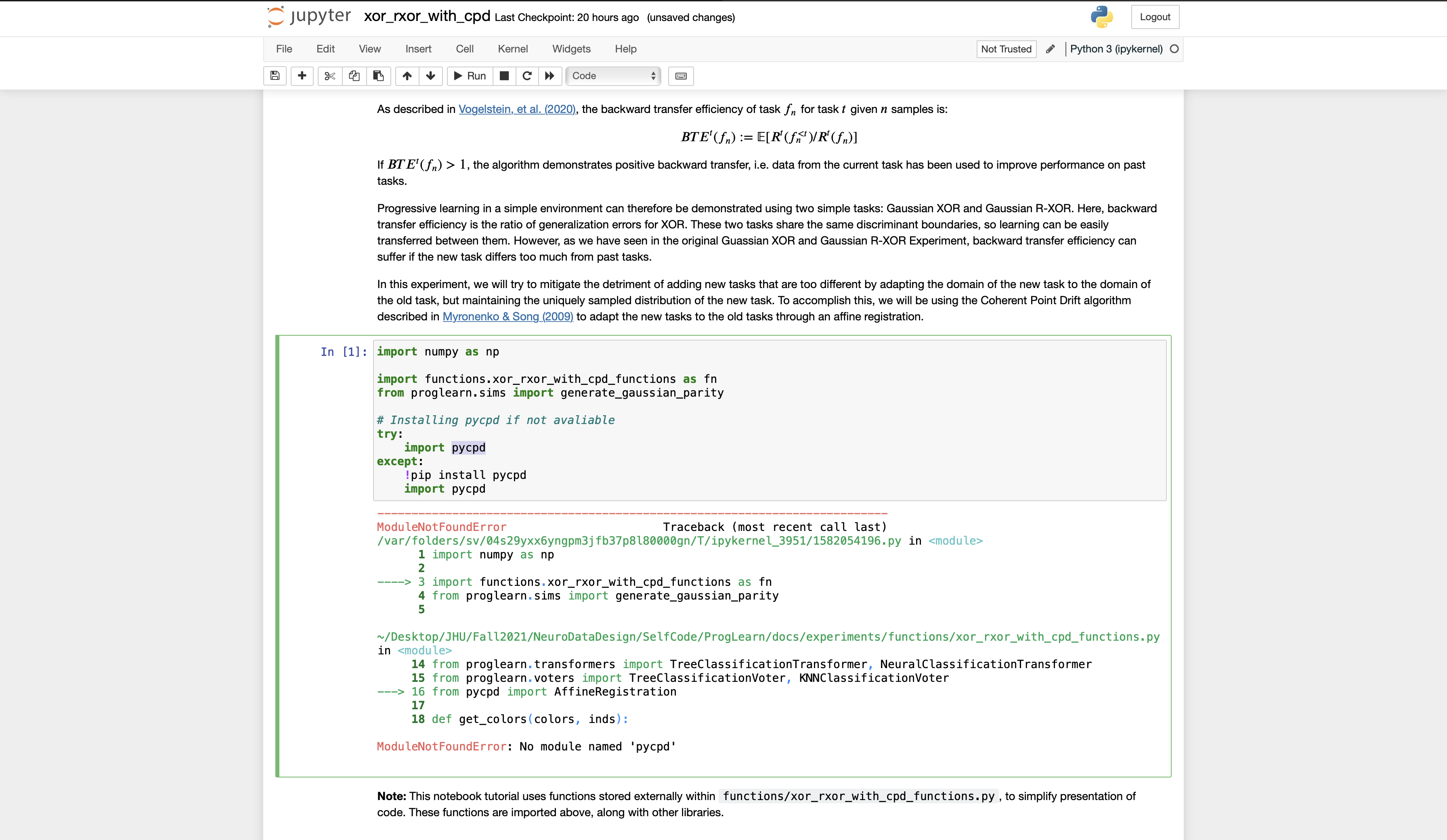 Code Compatibility Issues in the Tutorials · Issue #483 · neurodata/ProgLearn · GitHub