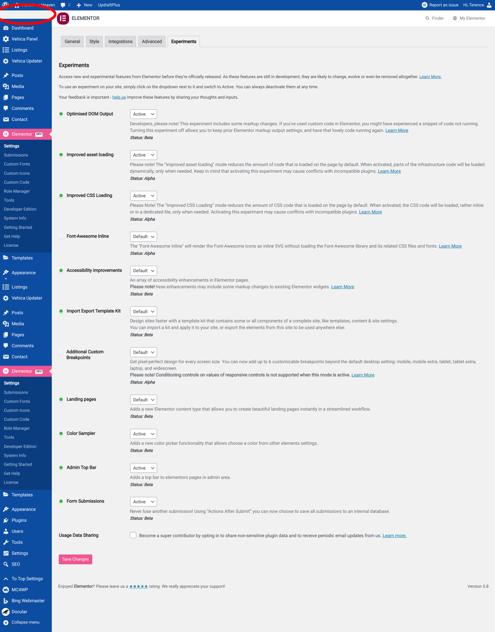 Dashboard disruption · Issue #15906 · elementor/elementor · GitHub