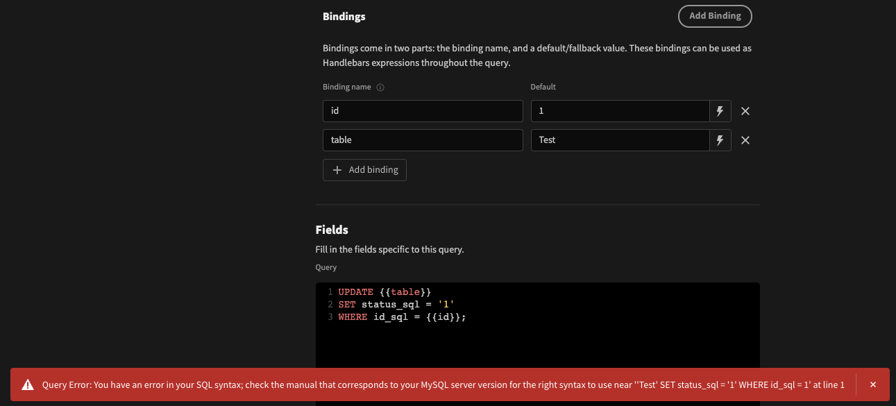 Bindings Error · Budibase Budibase · Discussion 9028 · Github 