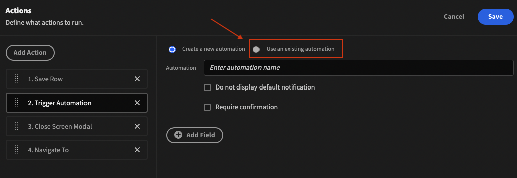 Trigger Automation Use An Existing Automation Not Selectable · Budibase Budibase · Discussion