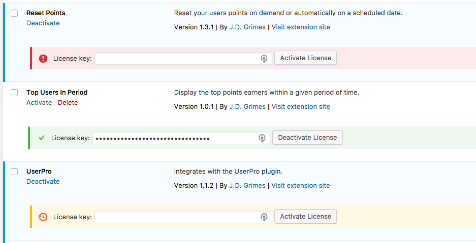 Improved styling of module license "active" indicator · Issue #670 · WordPoints/wordpoints · GitHub