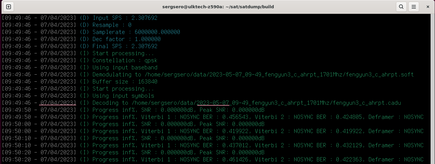 Date error in the console log (GUI) · Issue #277 · SatDump/SatDump · GitHub