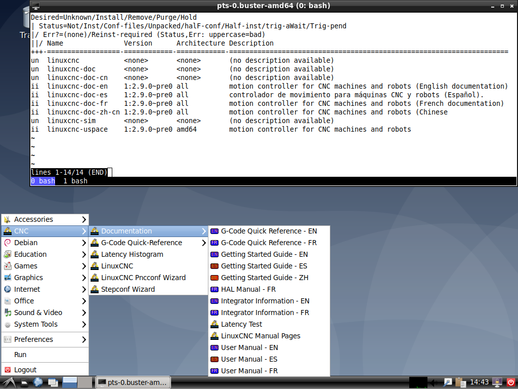 Package menu entry errors · Issue #1930 · LinuxCNC/linuxcnc · GitHub