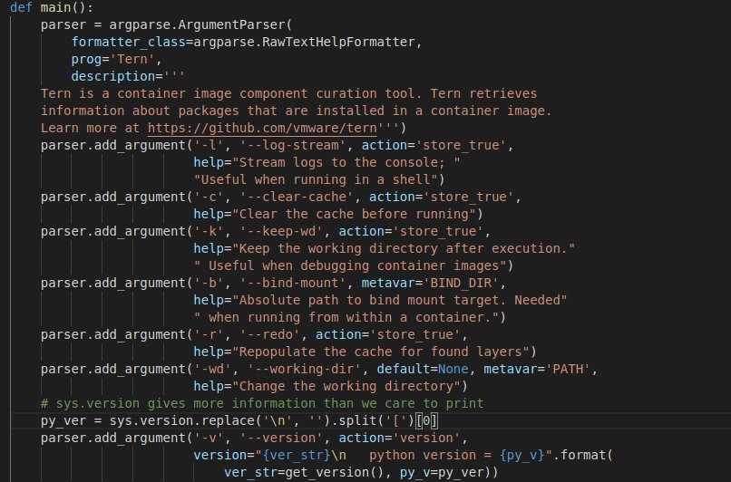 Allow user to set working directory · Issue #523 · tern-tools/tern · GitHub