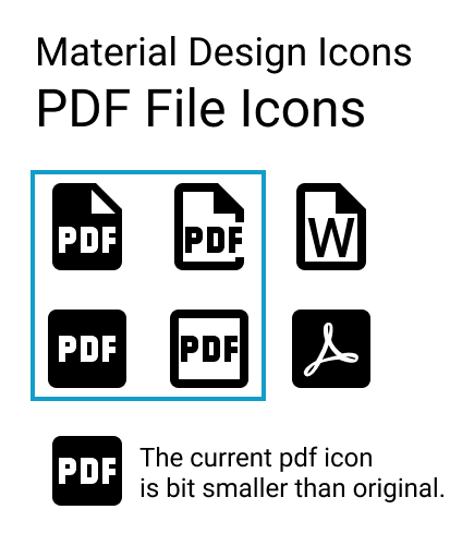 Add PDF file icons without brand logo · Issue #6399 · Templarian ...