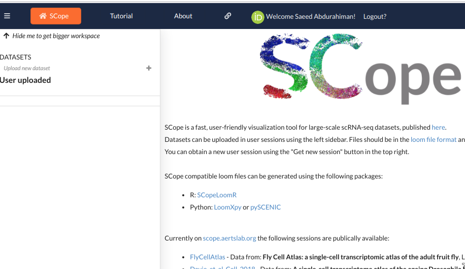 Scope website down? · Issue #489 · aertslab/SCope · GitHub