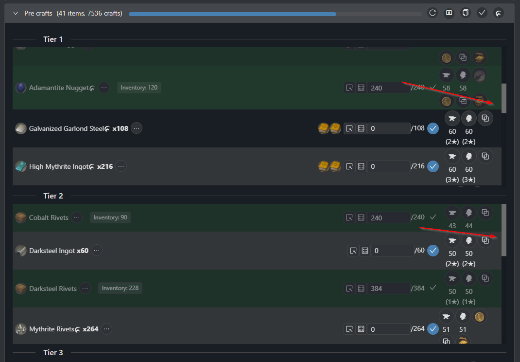feat: Turn off inner Scrollbars in Pre-Craft Section of a List · Issue #2208 · ffxiv-teamcraft ...
