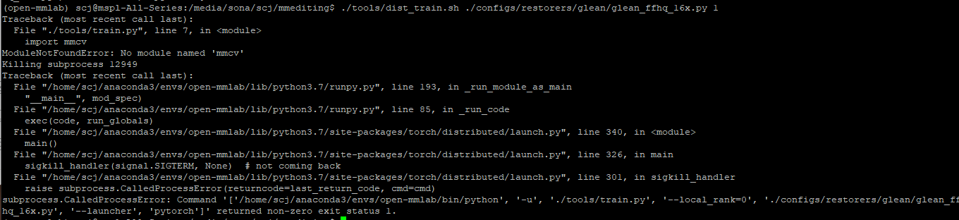 GLEAN training · Issue #449 · open-mmlab/mmagic · GitHub