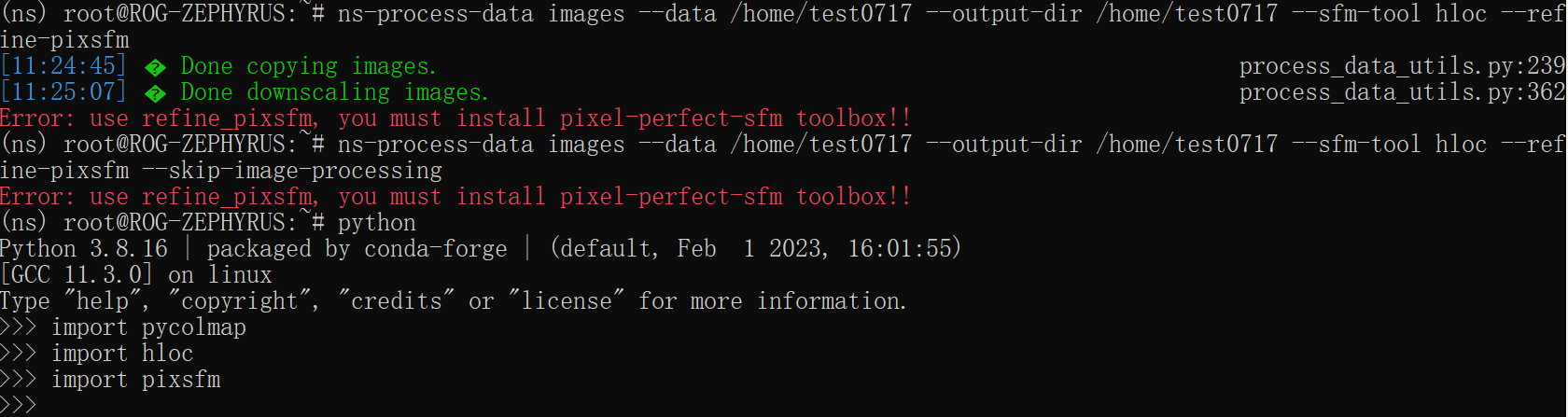 hloc error installation · Issue #2065 · nerfstudio-project/nerfstudio · GitHub