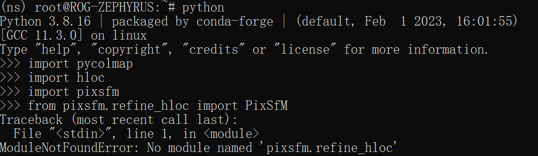hloc error installation · Issue #2065 · nerfstudio-project/nerfstudio · GitHub