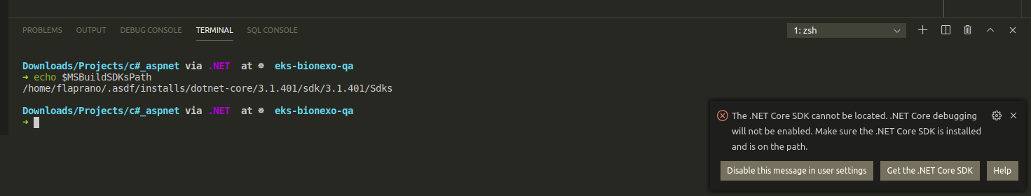 OmniSharp can't find sdks, never · Issue #3450 · dotnet/vscode-csharp · GitHub