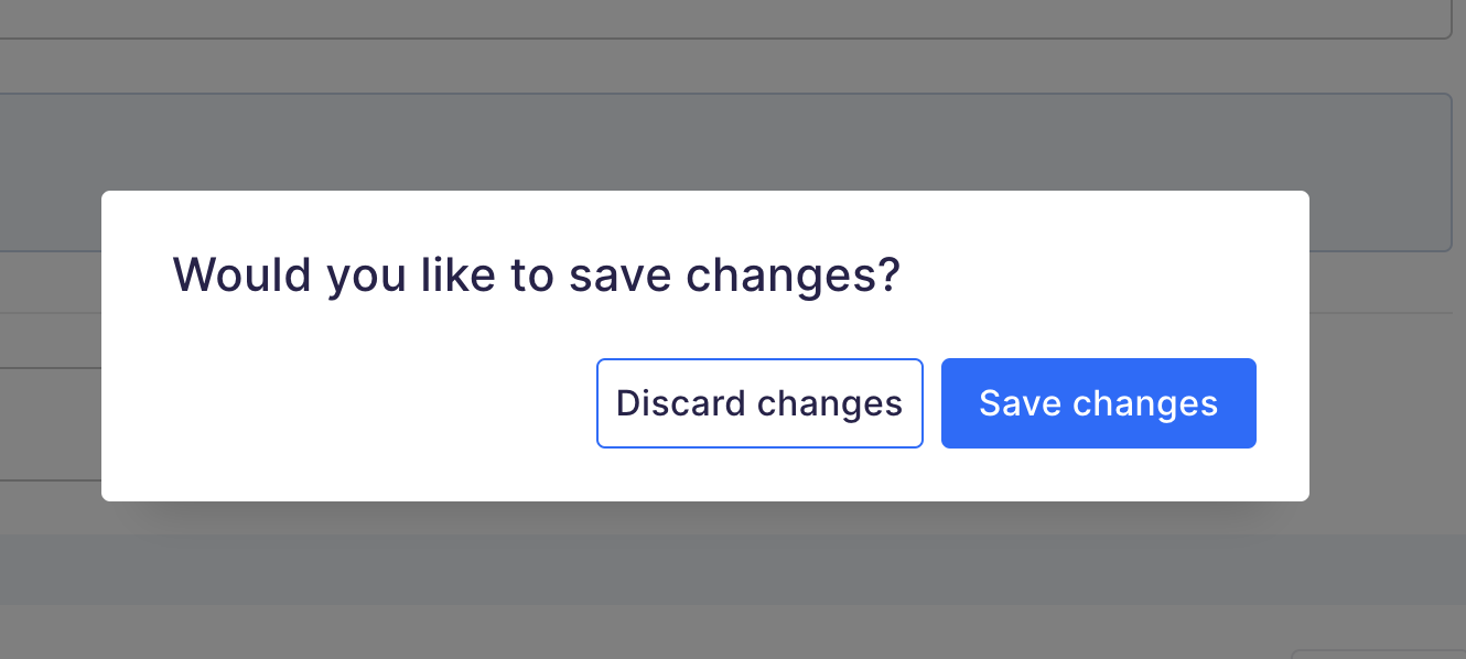 Modal window "save or discard changes" is missing option to continue to edit · Issue #2633 ...