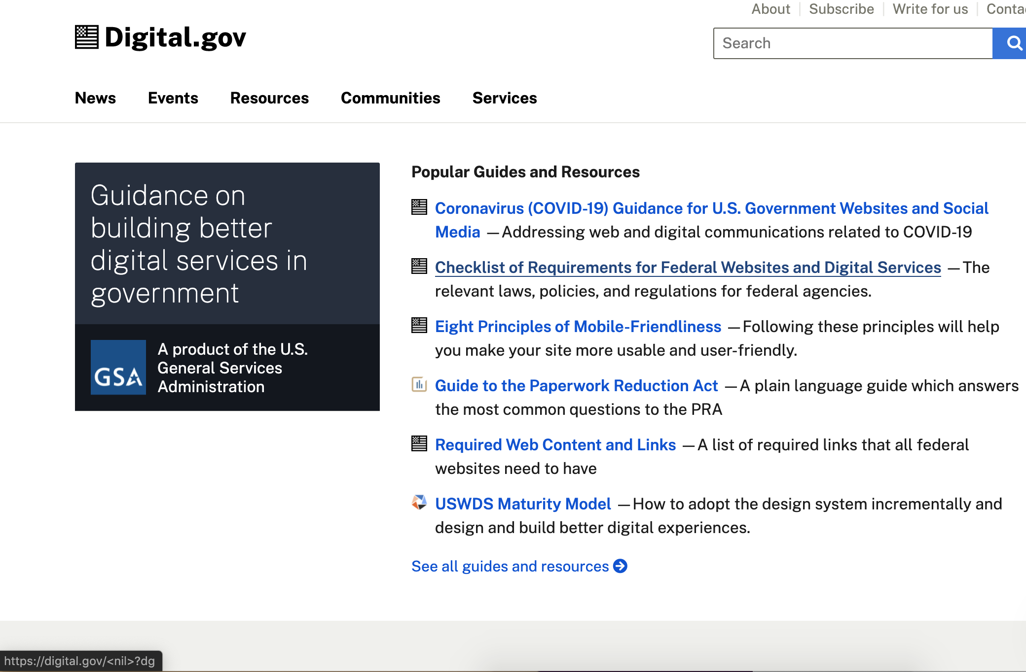 Bug: broken link to the checklist on the homepage · Issue #2279 · GSA/digitalgov.gov · GitHub