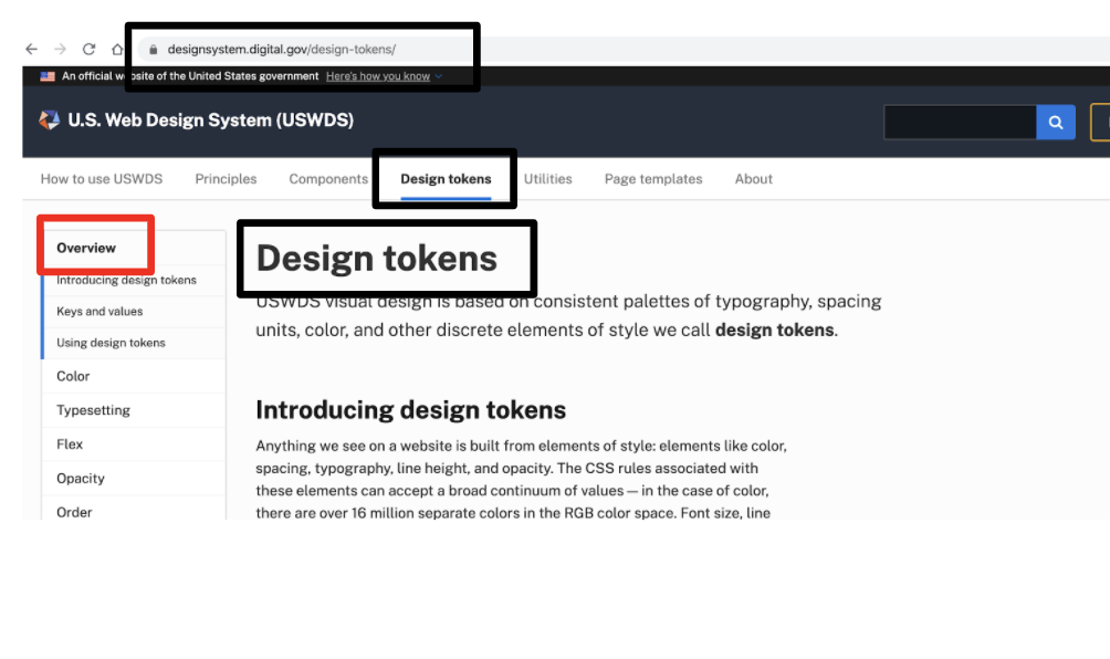 Update Design Tokens labels for consistency · Issue #919 · uswds/uswds ...