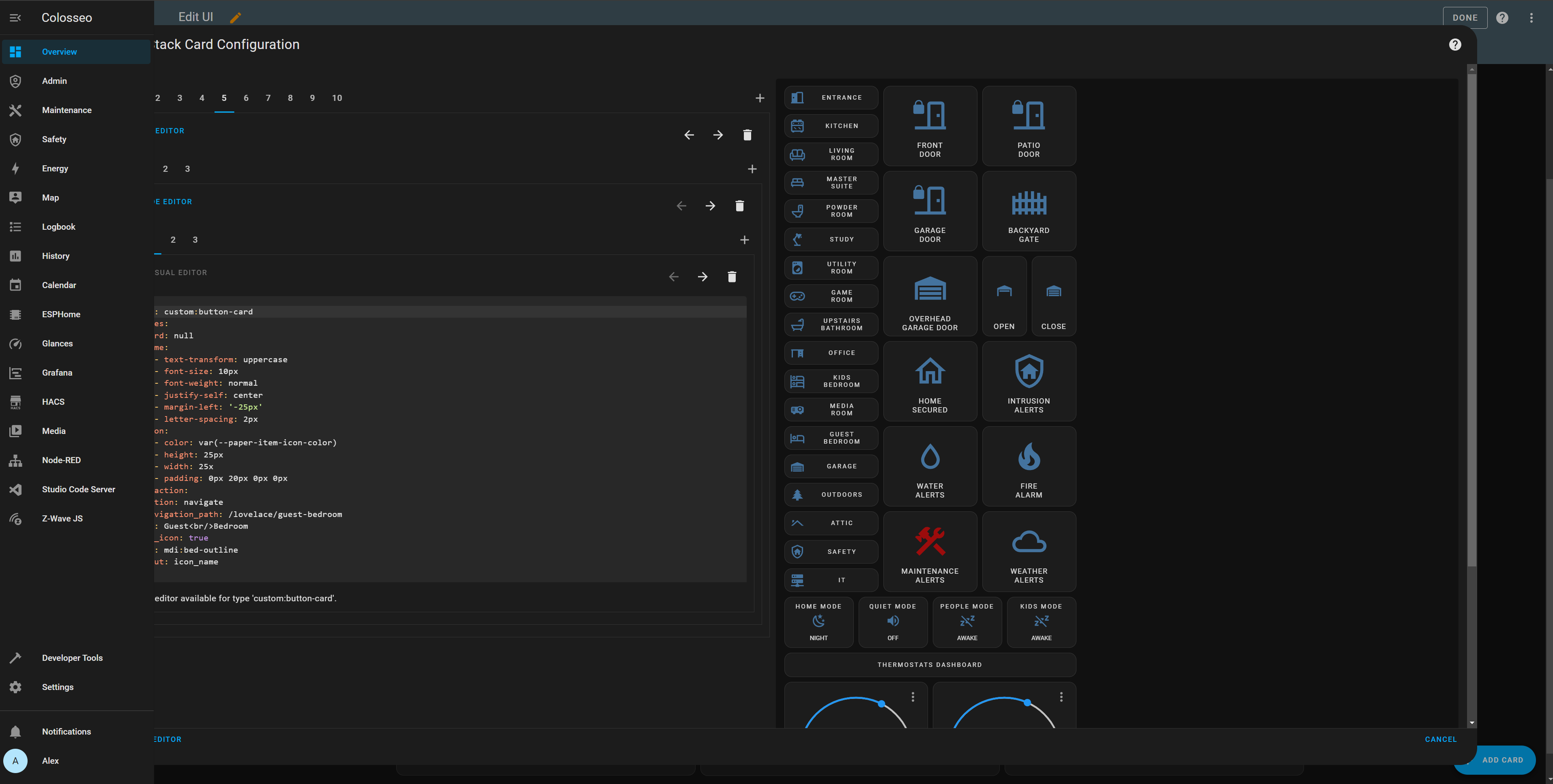 Enlarging a Edit UI window by clicking on title now causes it to expand *under* the lefthand ...