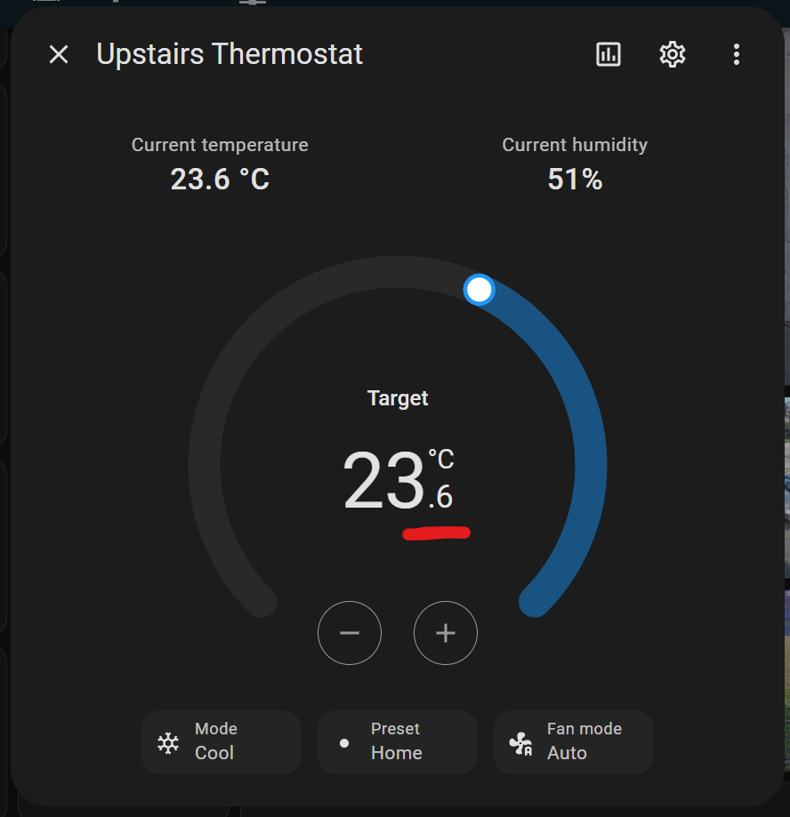 Climate never shows correct setpoint when set by the schedule (or ...