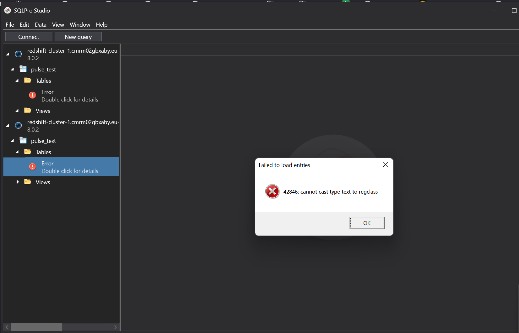 Error when viewing PostgreSQL tables in Windows only · Issue #697 · hankinsoft/SQLPro · GitHub