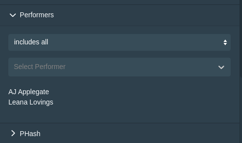 [Feature] Filter presentation of Options · Issue #3550 · stashapp/stash · GitHub